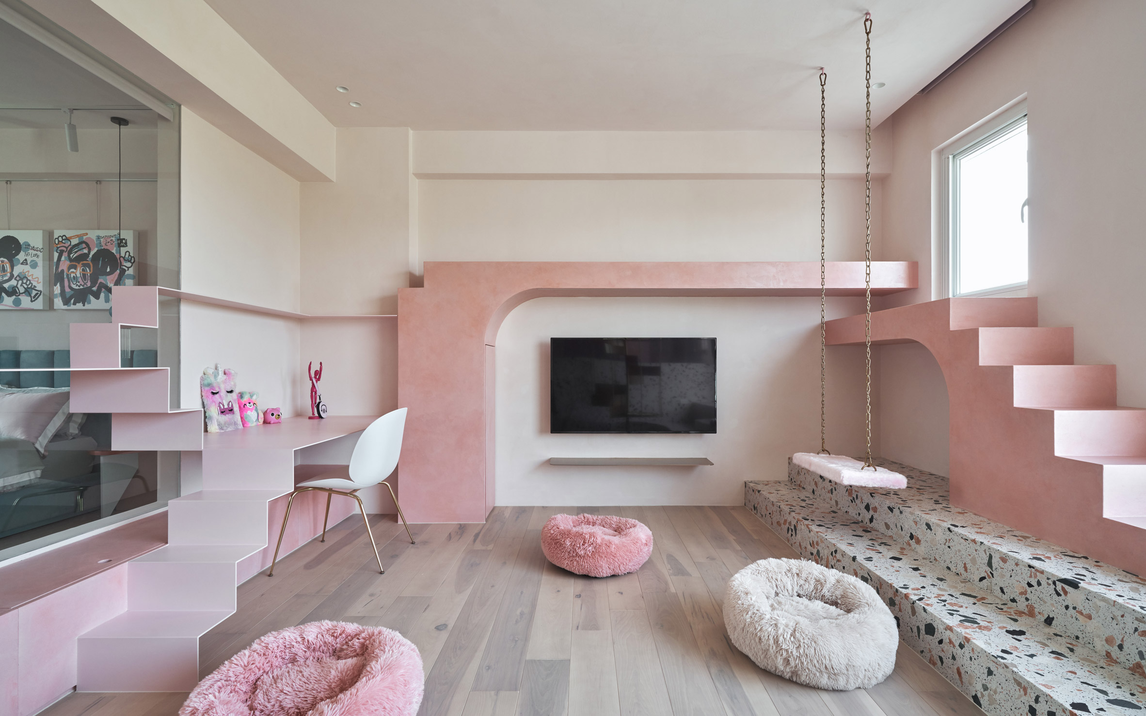 project of the month: taiwan designer completed pink and candy colors ...