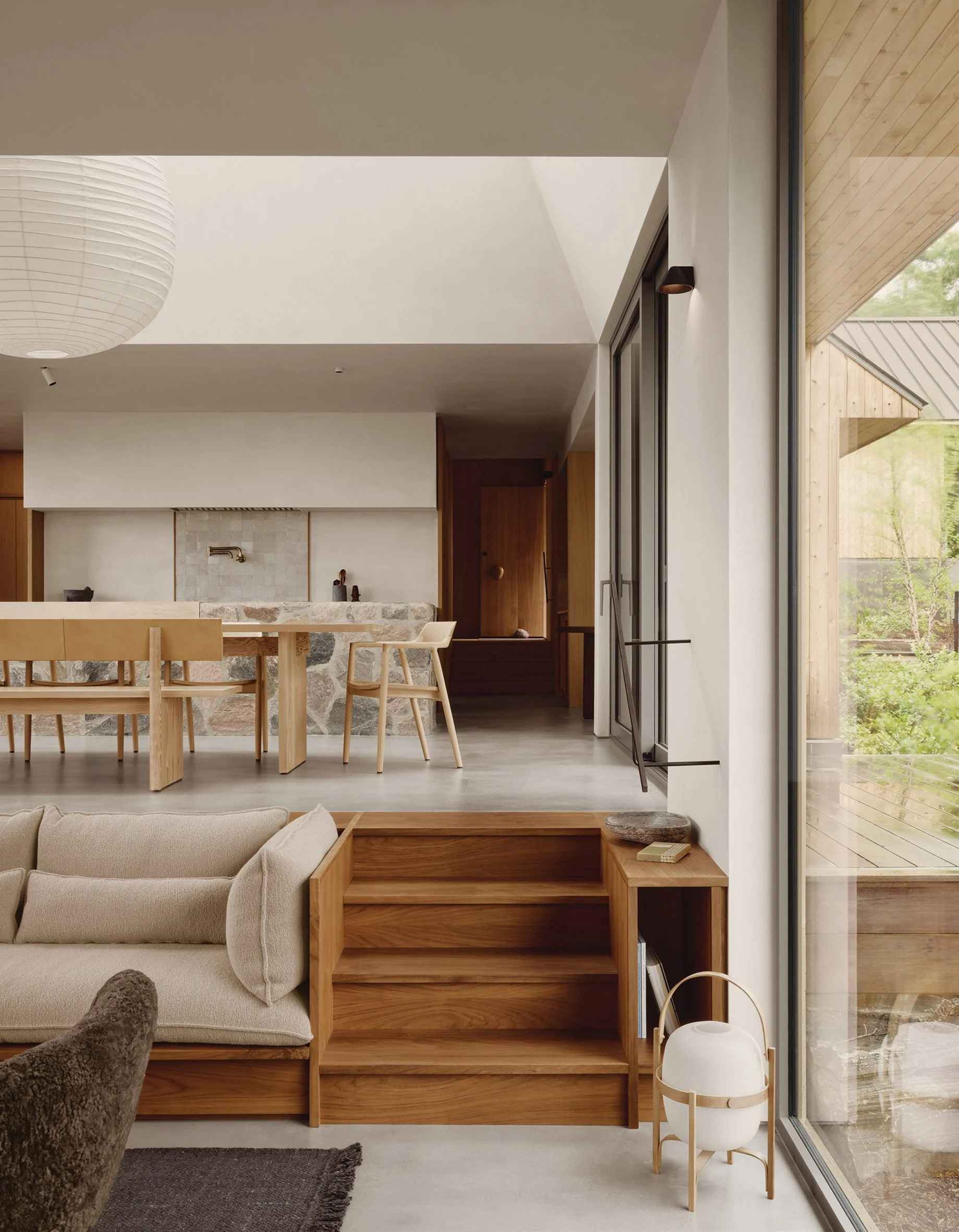 pine island cottage merges sculptural minimalism with ontario’s rhythmic natural landscape | the ...