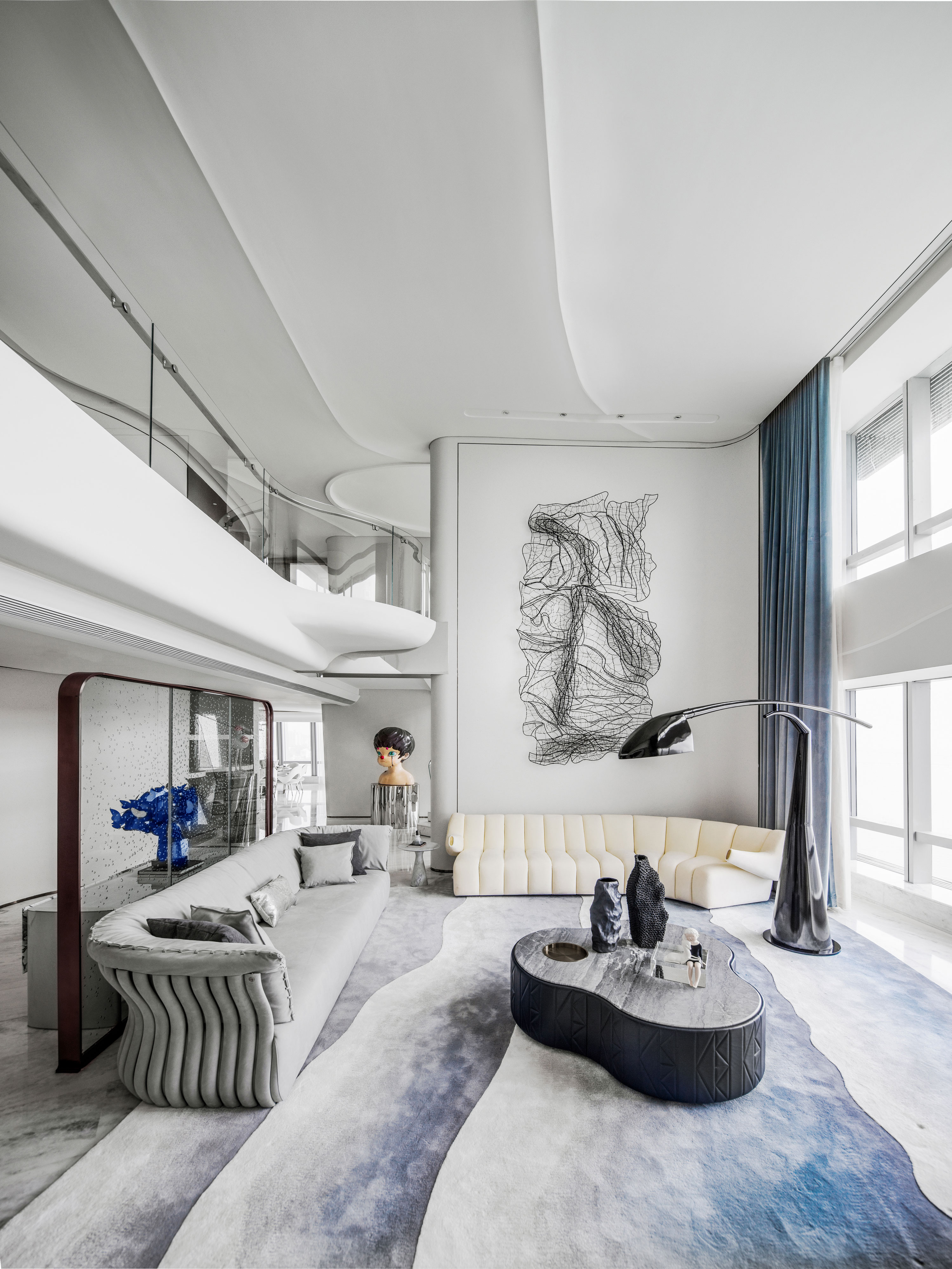 projecting a rythm of art and space: model duplex at zhuhai yanlord ...