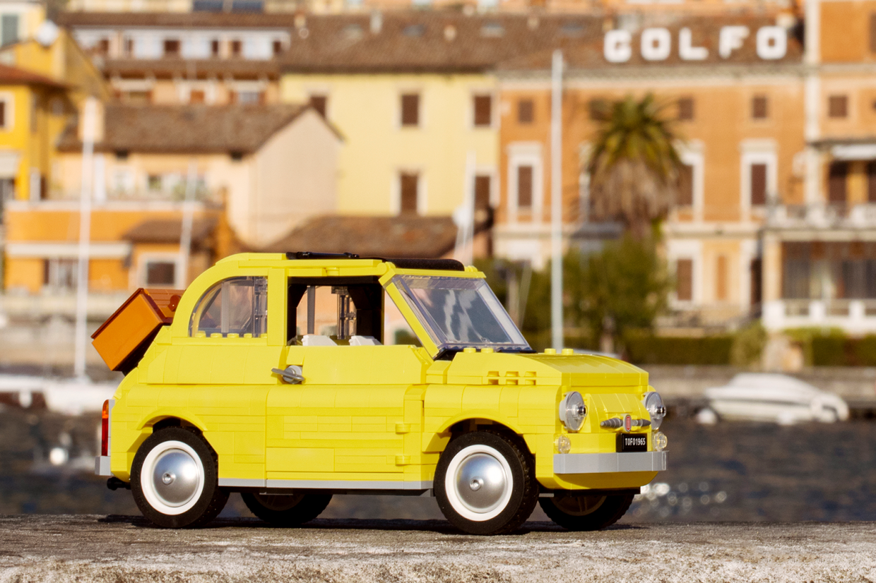 lego reveals the life-size fiat 500 classic car for less than $100 ...