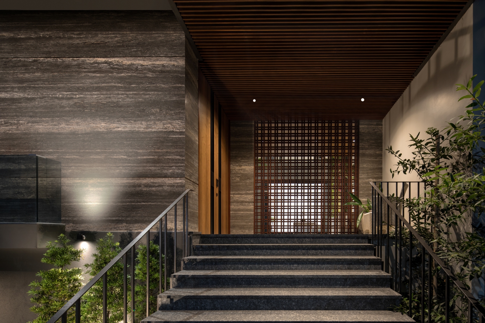 a modern and clean home design that imbues inevitable warmth in bandung ...
