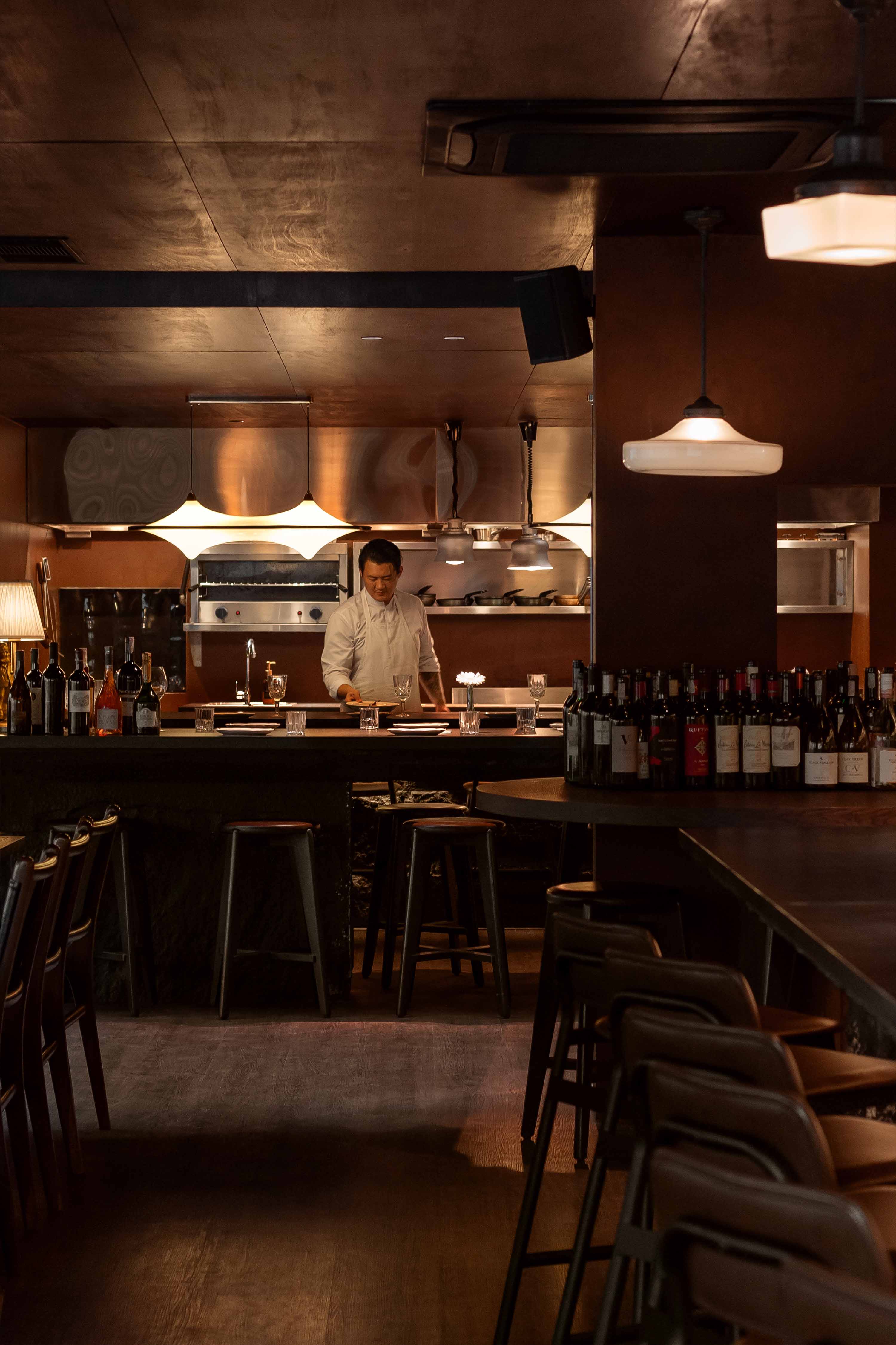 moody interiors and skylight, classic elegance redefined at le papi ...