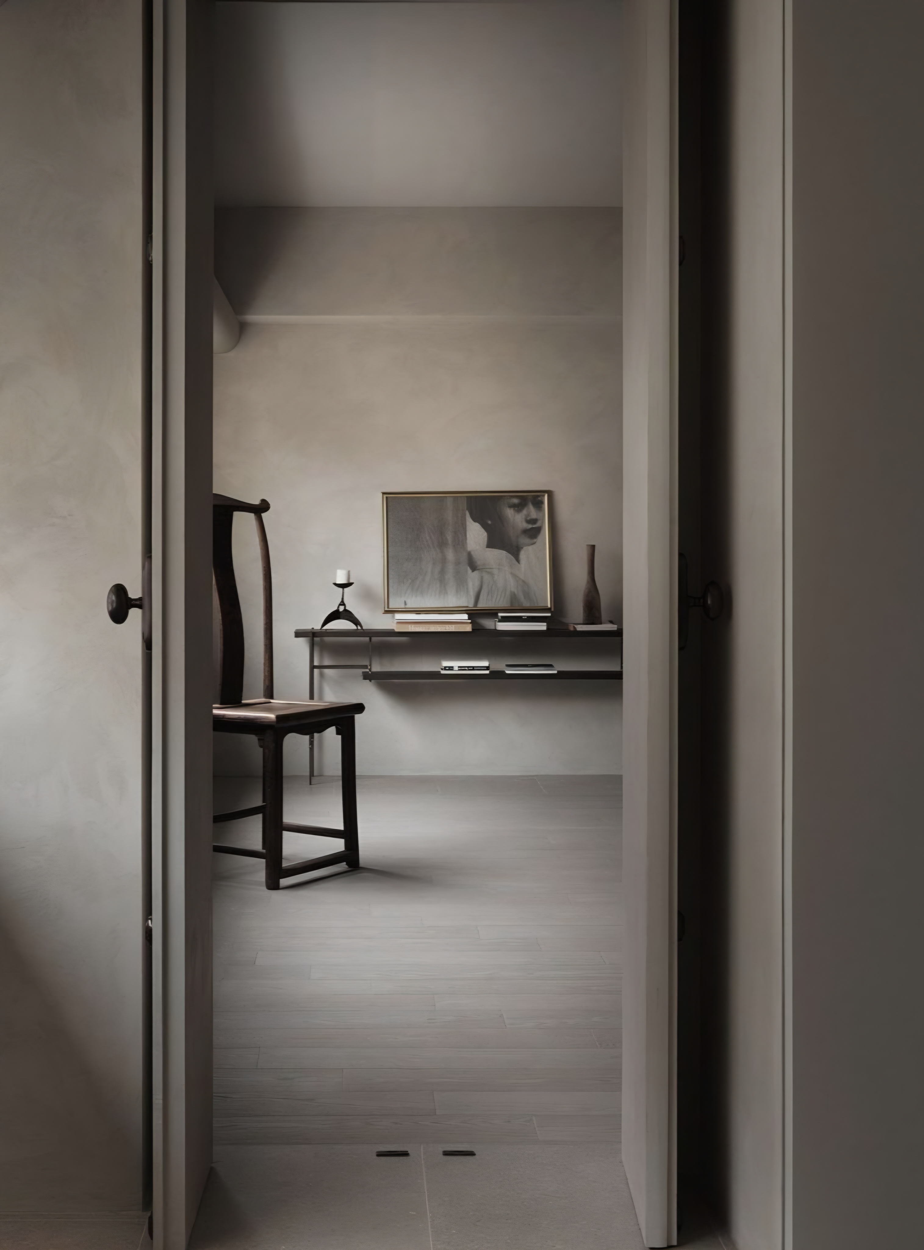 taipei home renovated with moody wabi-sabi and soft arches: project by horizontal studio | the ...