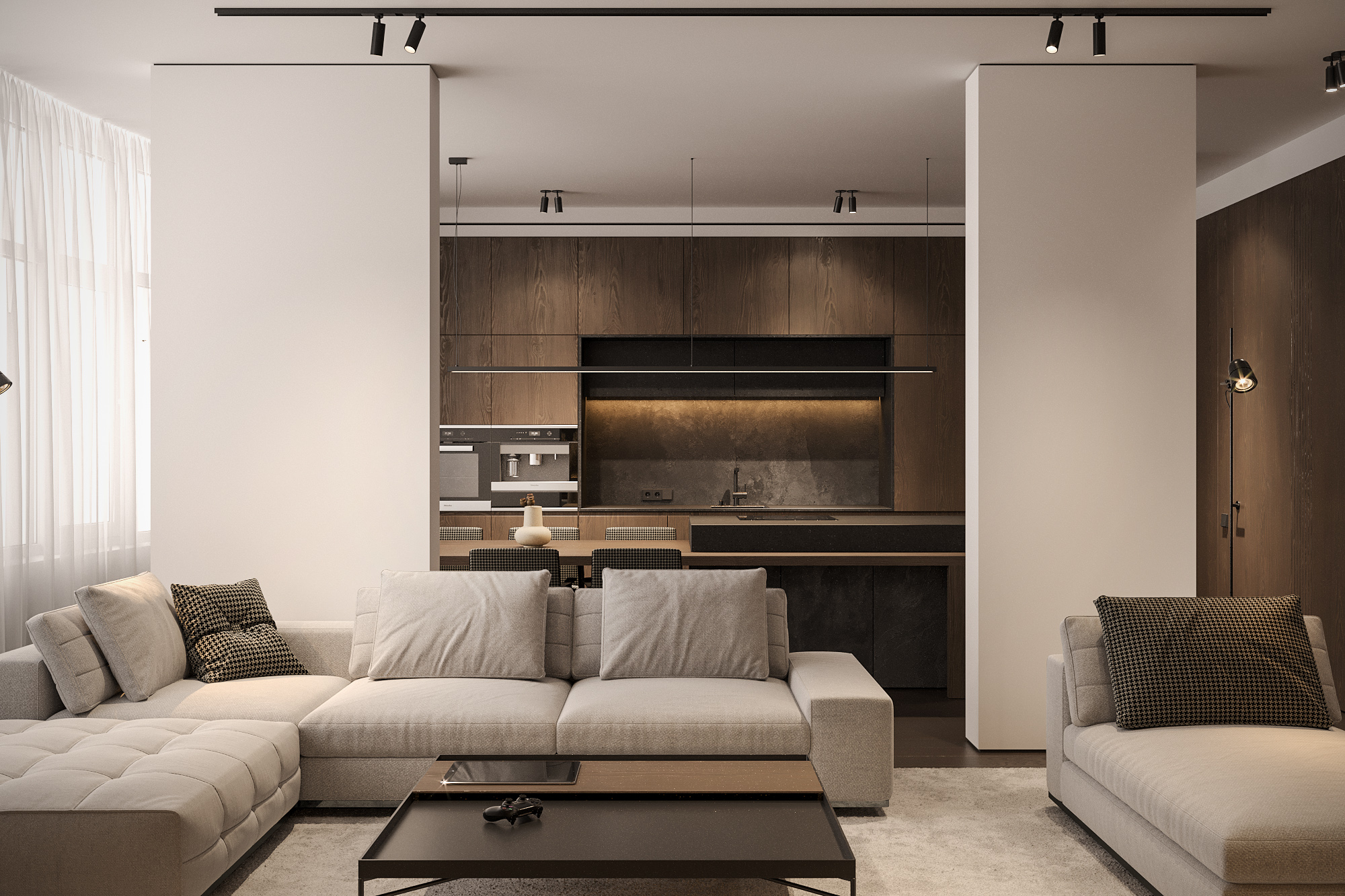 graphite apartment draws an elegant yet niche place to rest: project by ...