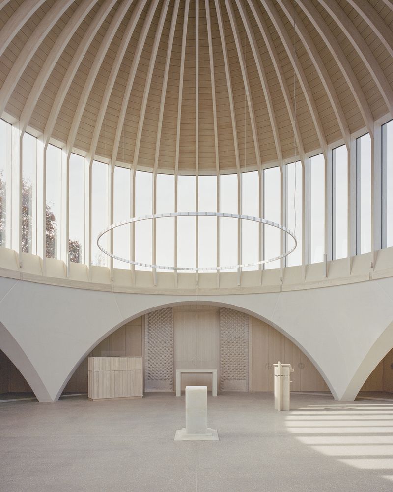 news: james gorst architects injects a perpetual minimalism to a temple ...