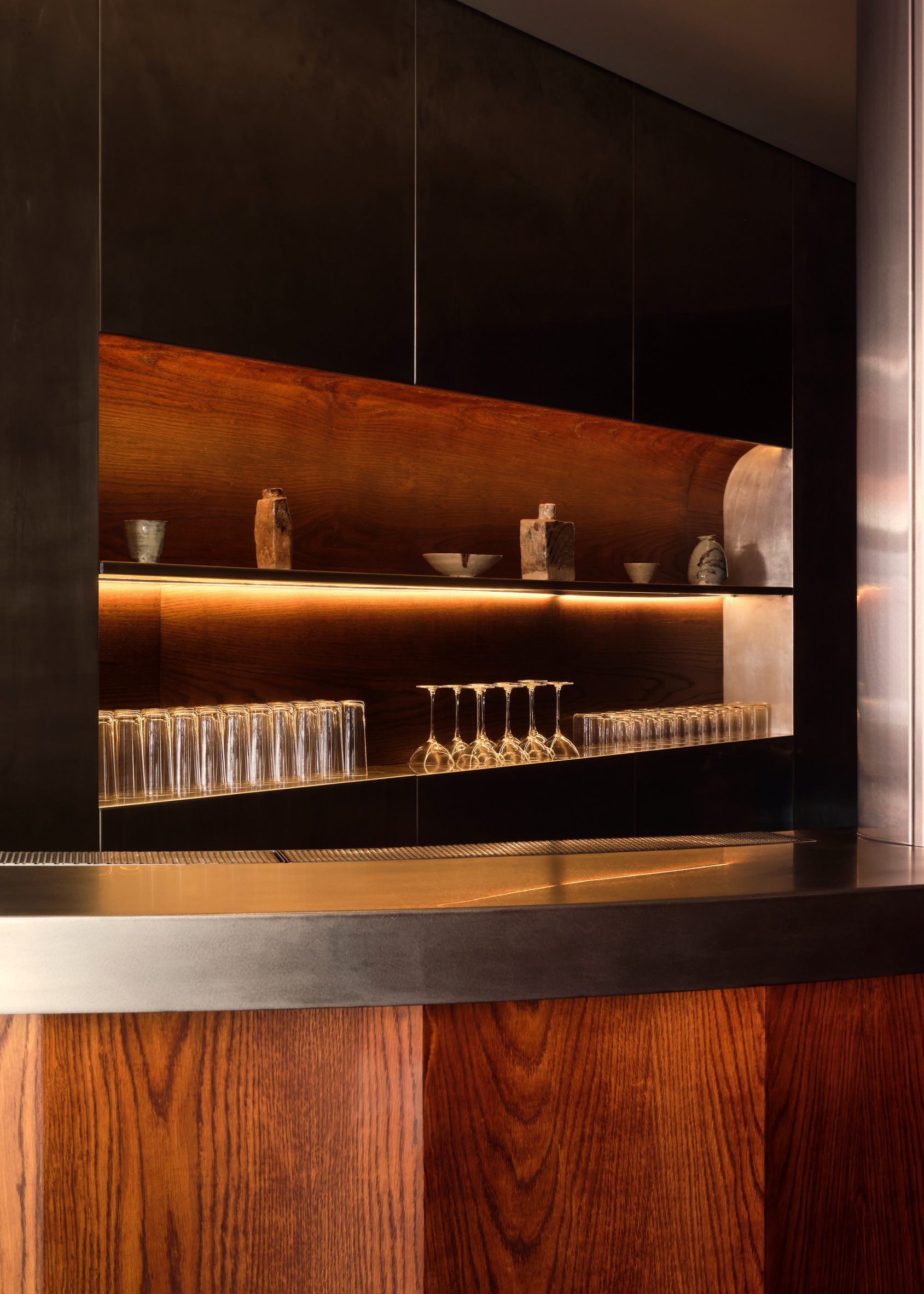 space talk bar in london celebrates the beauty of sound with sleek and ...