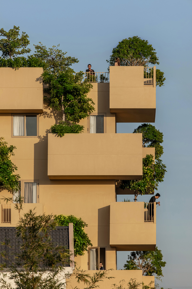 news: taa architects designed "flying green blocks" for living and ...