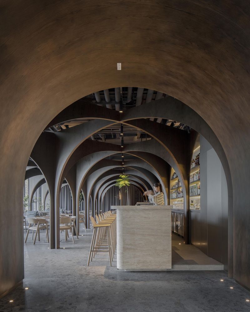 inspiration: a cocooning restaurant interior design by mars studio ...