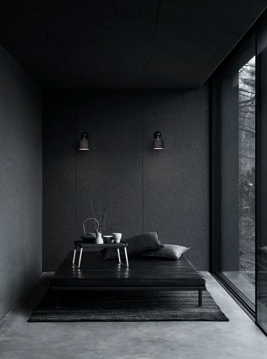 inspiration: all-black interior | the design story