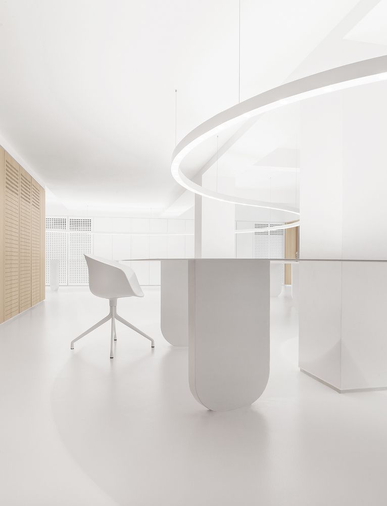 project of the month: curved office to embrace minimalism by panda ...