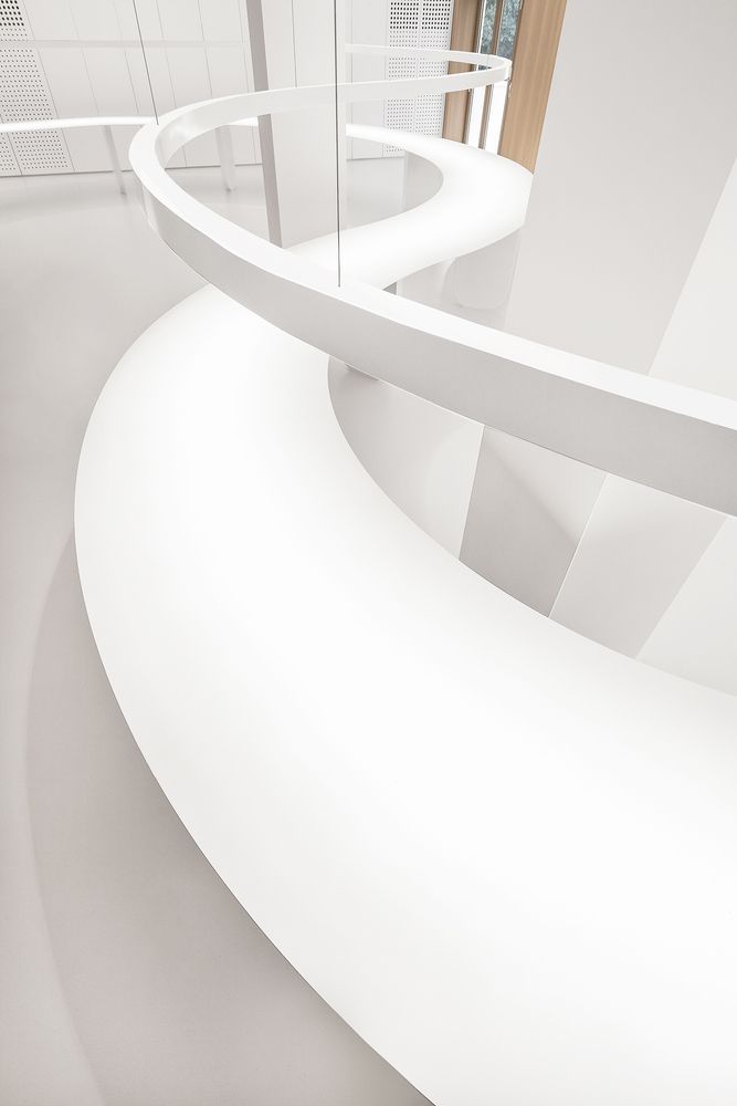 project of the month: curved office to embrace minimalism by panda ...