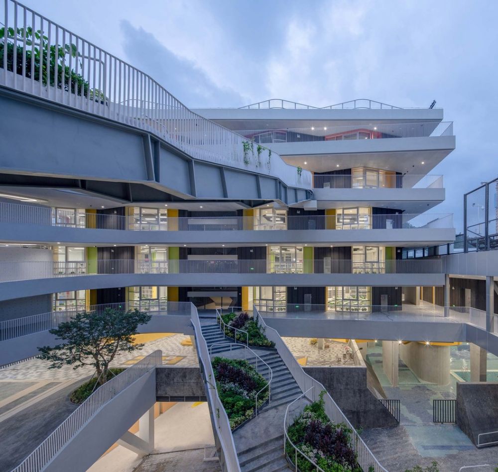 project of the month: hongling school low rise strategy at high density ...