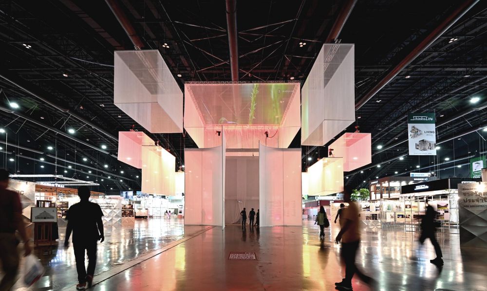 inside "collective language" asian contemporary architecture exhibition ...