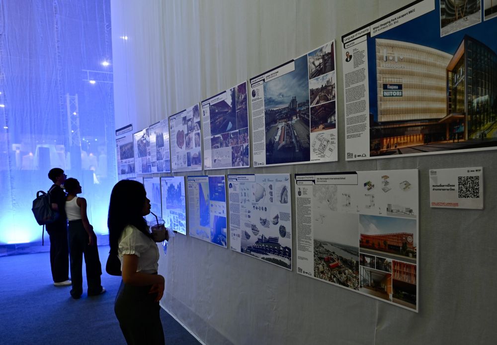 inside "collective language" asian contemporary architecture exhibition ...