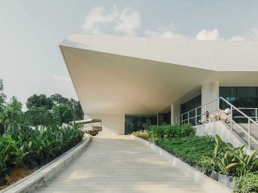 blending nature and minimalism at the swiss embassy in singapore ...