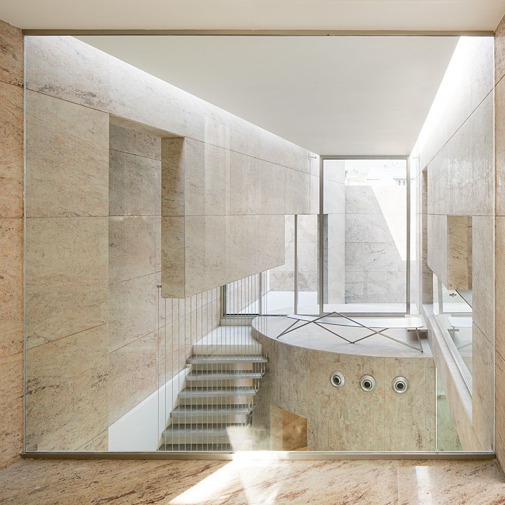 a narrow yet experiential modern office design in mohali: project by ...