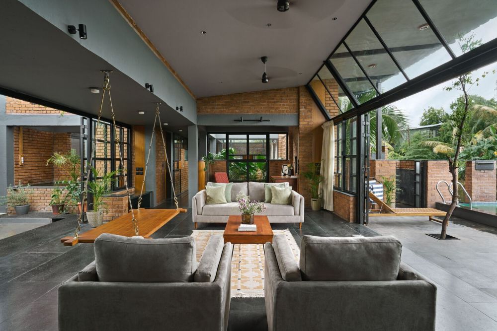 studio prakriya completes a tranquil habitat by the lake in satara ...