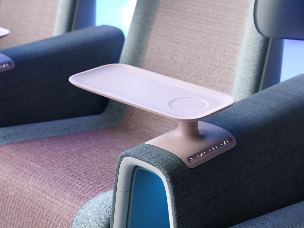 pastel-colored "sequel" chair designed for social distancing at the ...