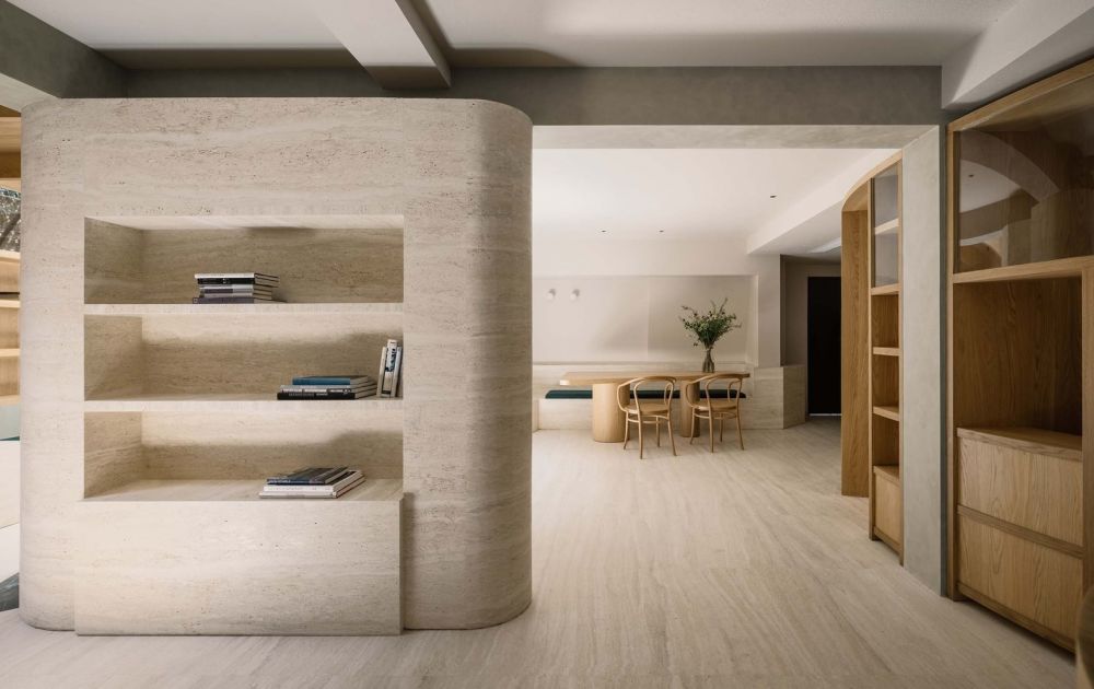 an introverted reading space with wood and beams: project by atelier ...