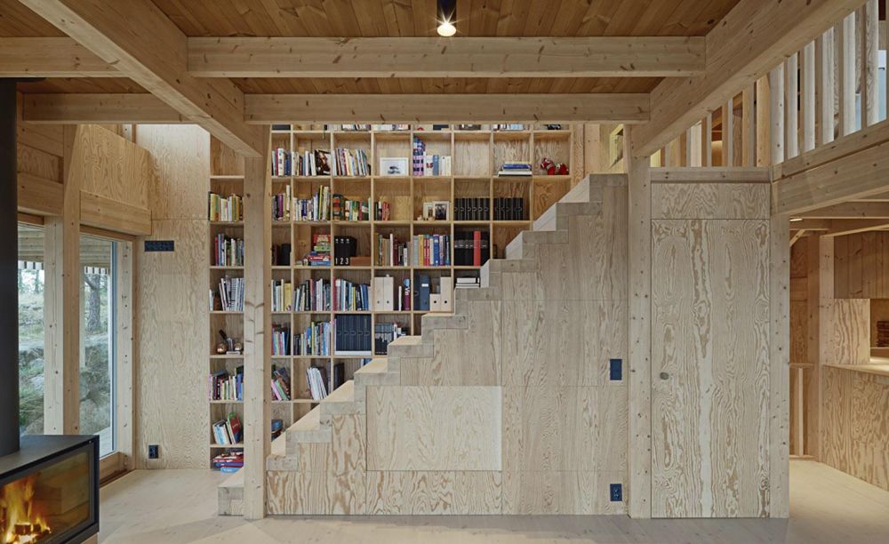 inside a scandinavian wooden nest, villa moelven project by widjedal ...
