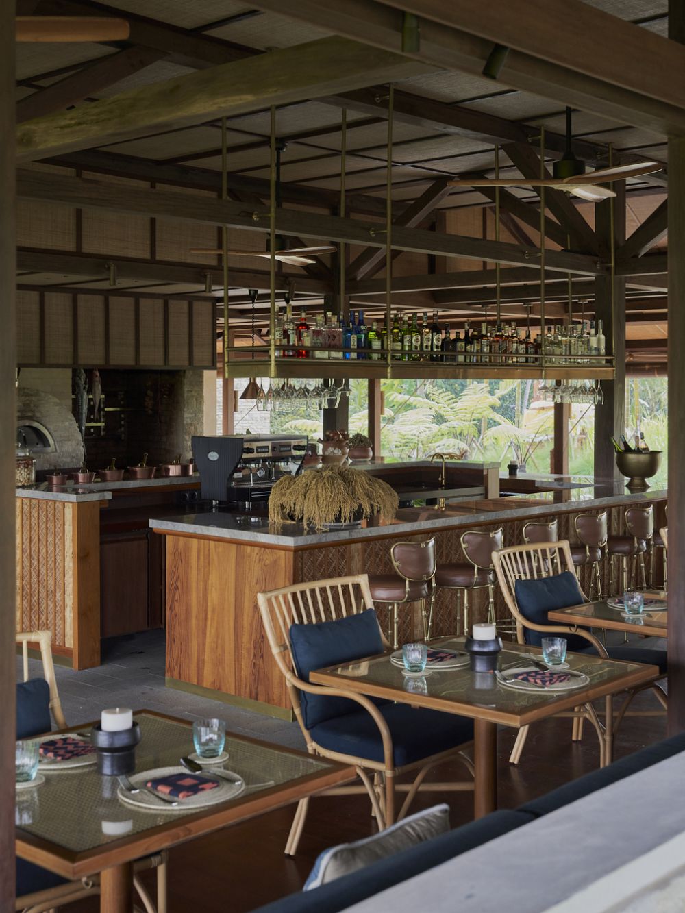 nature and tradition reunited at begawan biji restaurant in gianyar ...