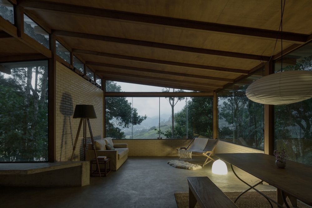 stilted house in the trees naturally blend with brazilian tranquil ...