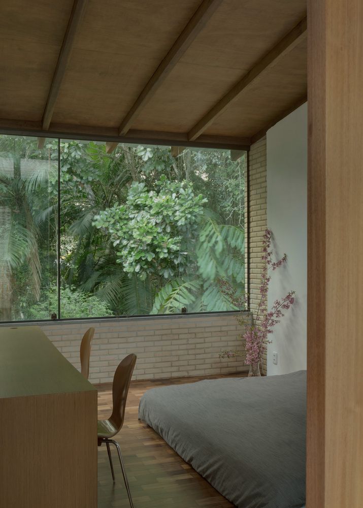 stilted house in the trees naturally blend with brazilian tranquil ...