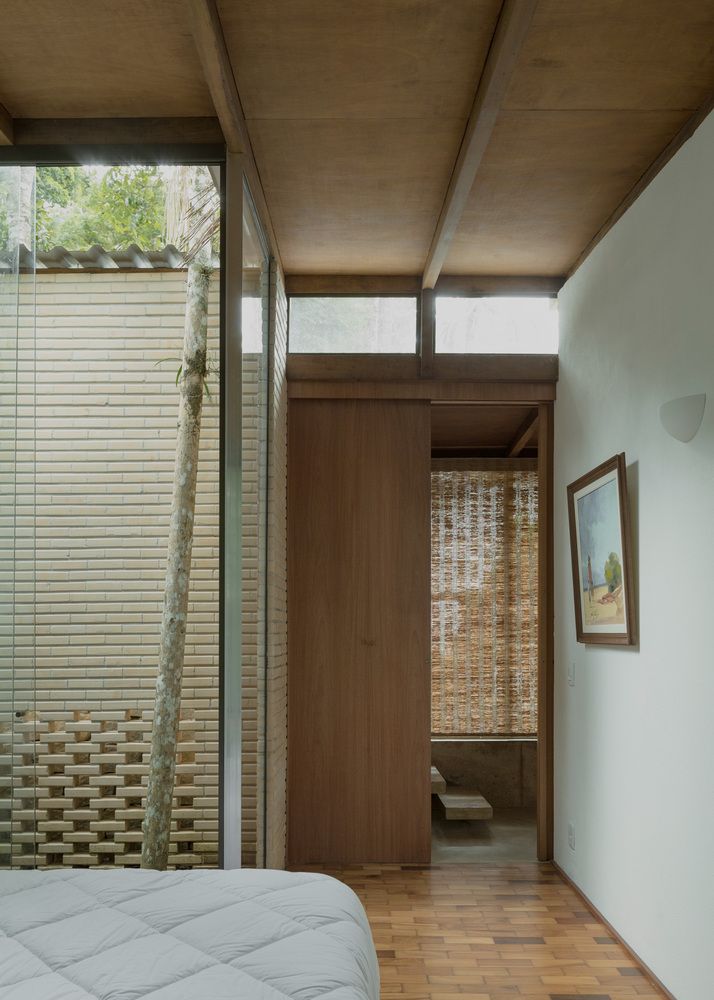 stilted house in the trees naturally blend with brazilian tranquil ...