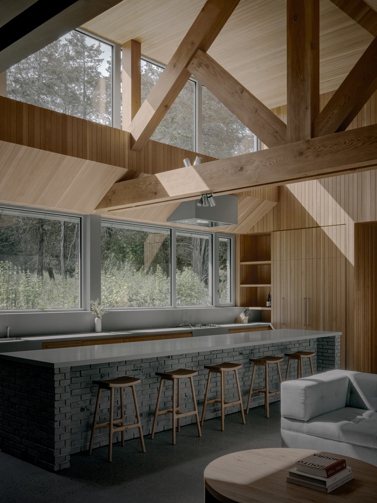 cherry valley residence exudes a poetic symphony of nature and ...