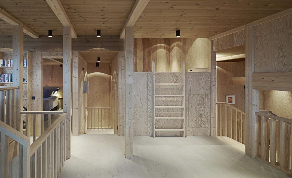 inside a scandinavian wooden nest, villa moelven project by widjedal ...