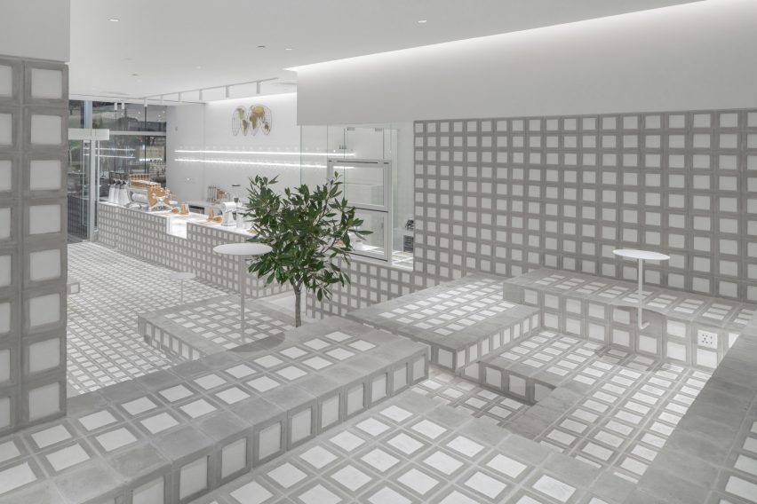 peek into % arabica in bangkok with stepped brickwork seating: project ...