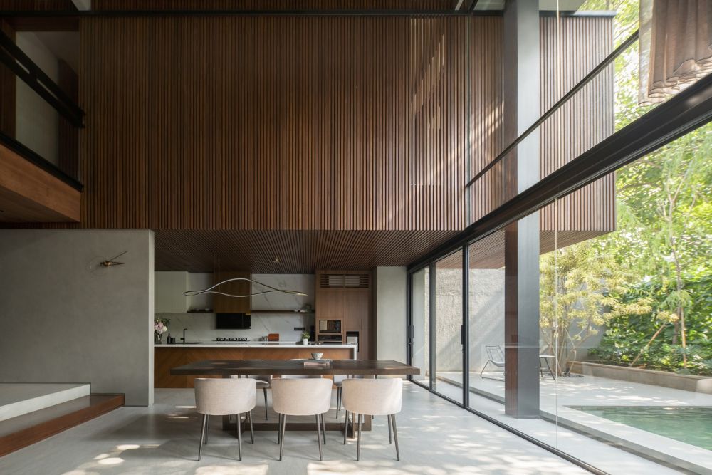 id house promotes boundless connection amid warm contemporary design ...