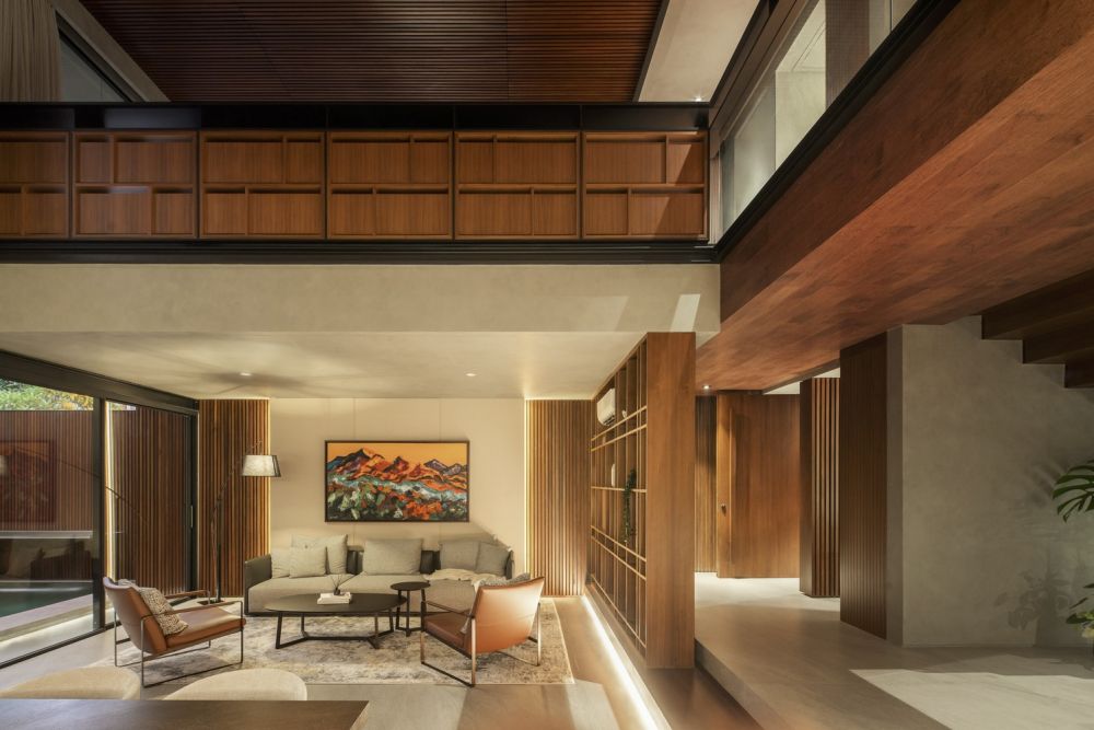 id house promotes boundless connection amid warm contemporary design ...