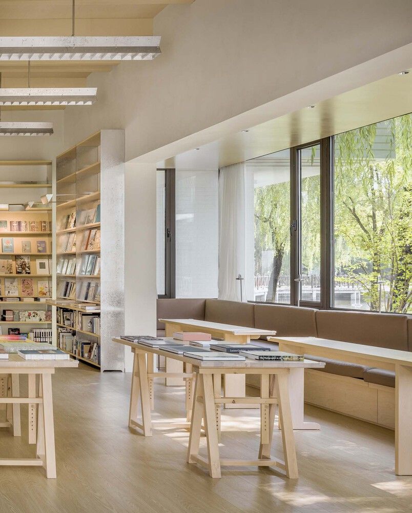 news: the minimalistic design juanzong bookstore blends in with the ...