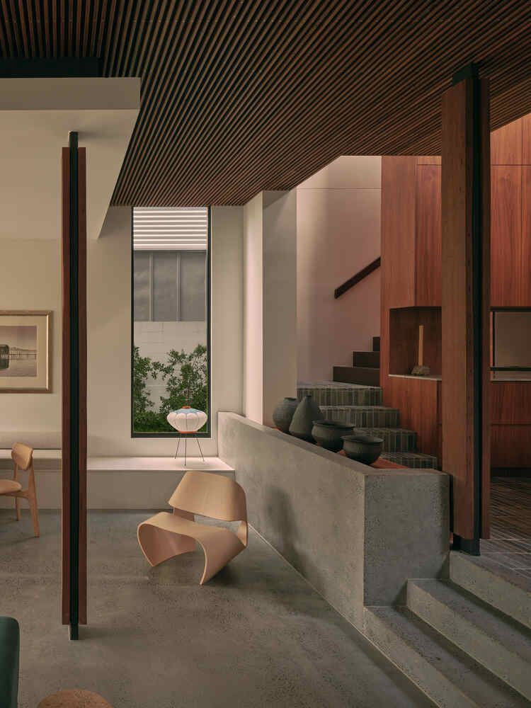 timber and muted tones transform australian kent house into a tranquil ...