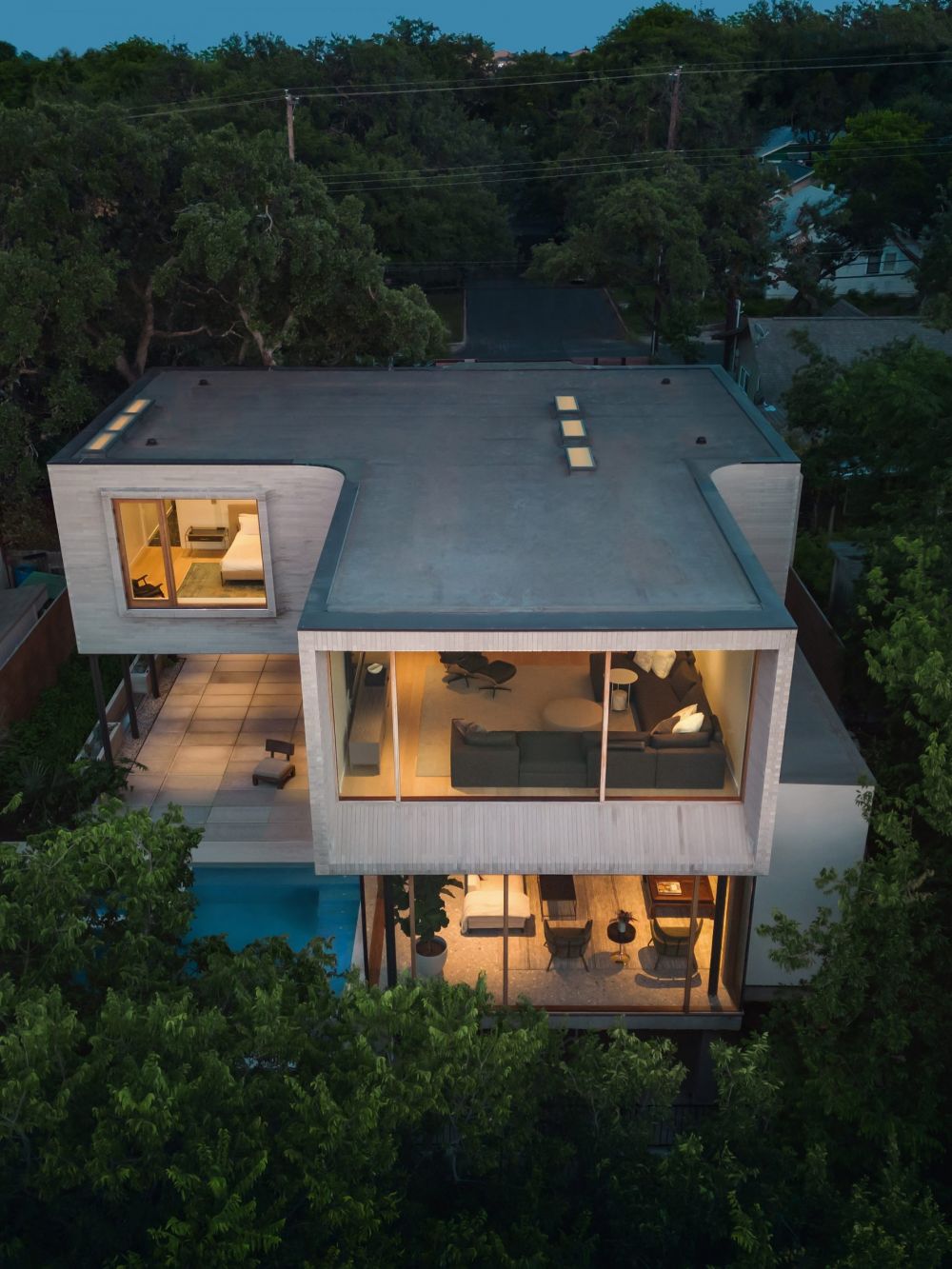 michael hsu's greenbelt residence permeates tranquility amidst austin's ...