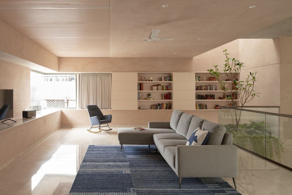 spacefiction studio completes a contemporary organic home with abundant ...