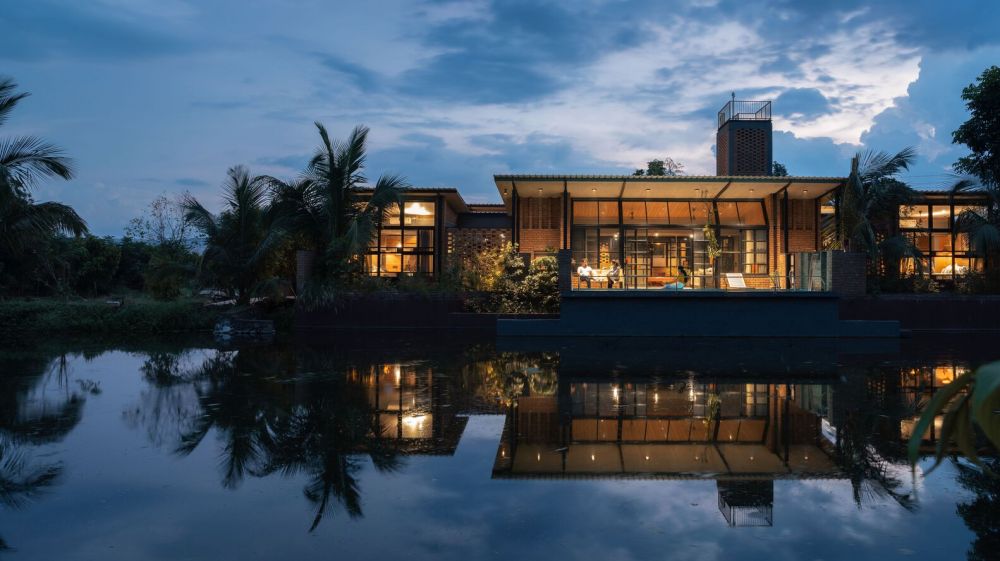 studio prakriya completes a tranquil habitat by the lake in satara ...