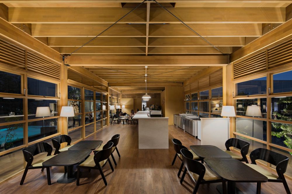 the first all-wood farm-to-table cafe built in under two weeks ...