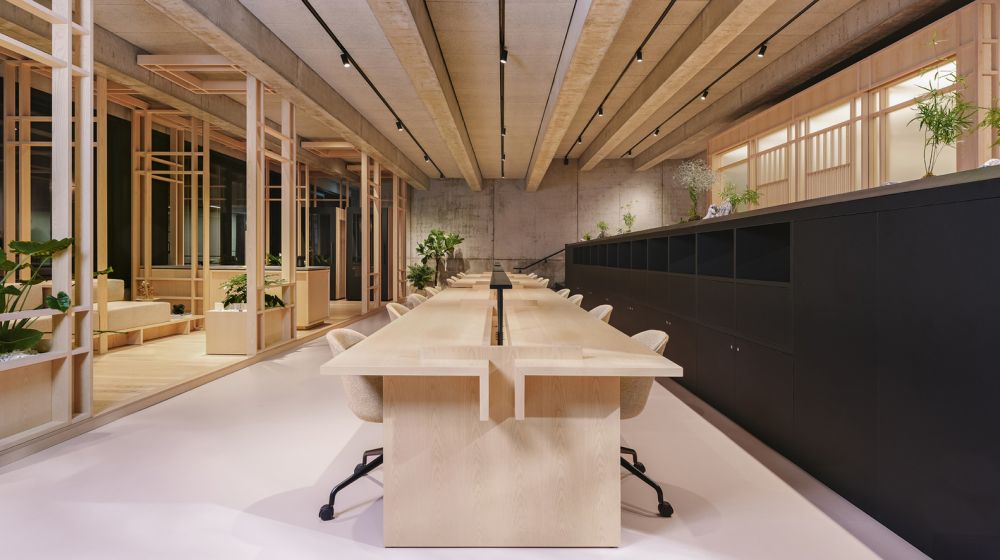 celebrating warm minimalist office design with japandi aesthetics ...