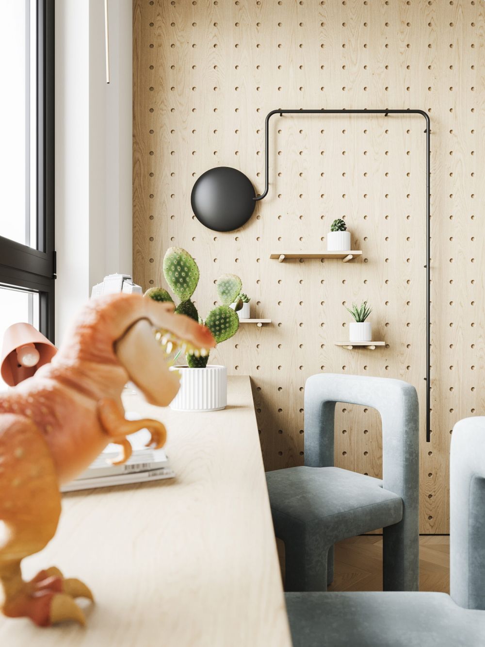 soft green hues, arches and wood to infuse lively minimalism: project ...