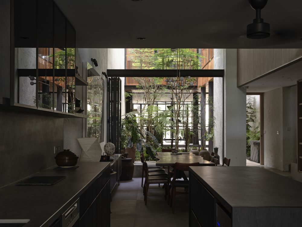 oku house is a layered sanctuary shaped by air, light, and privacy ...