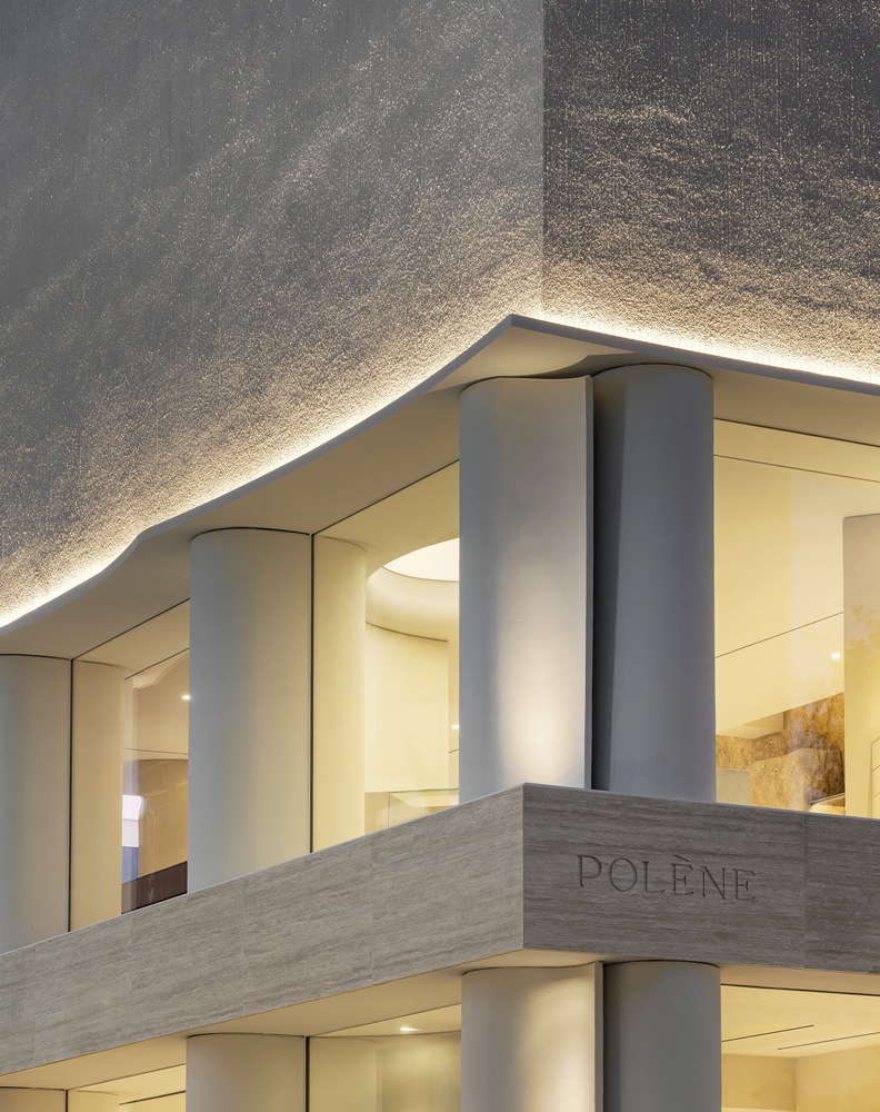 curved and fluid interiors redefine minimalism at polène paris seoul ...