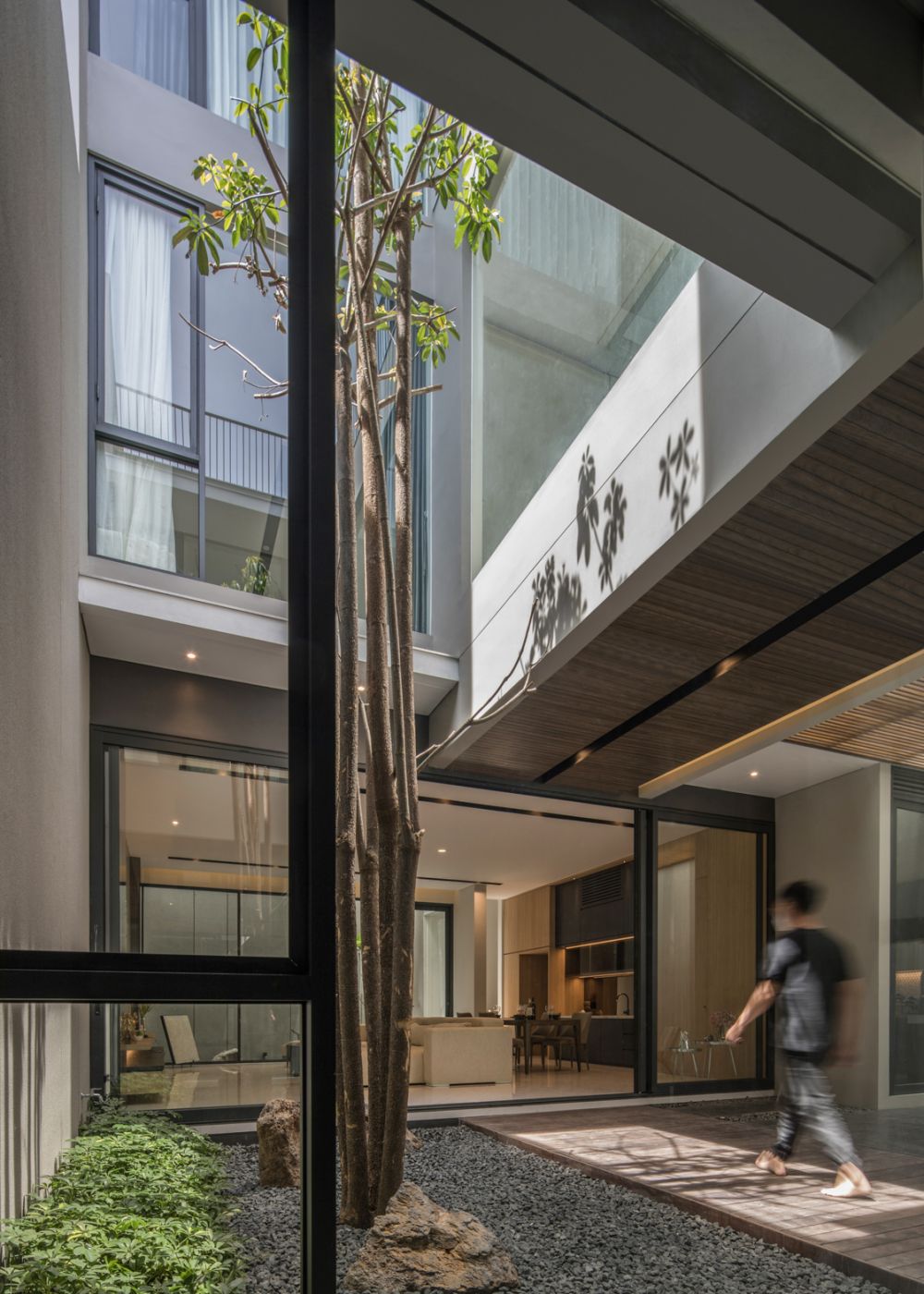 rakta studio's lf house adds in a small zen-like poetic courtyard | the ...