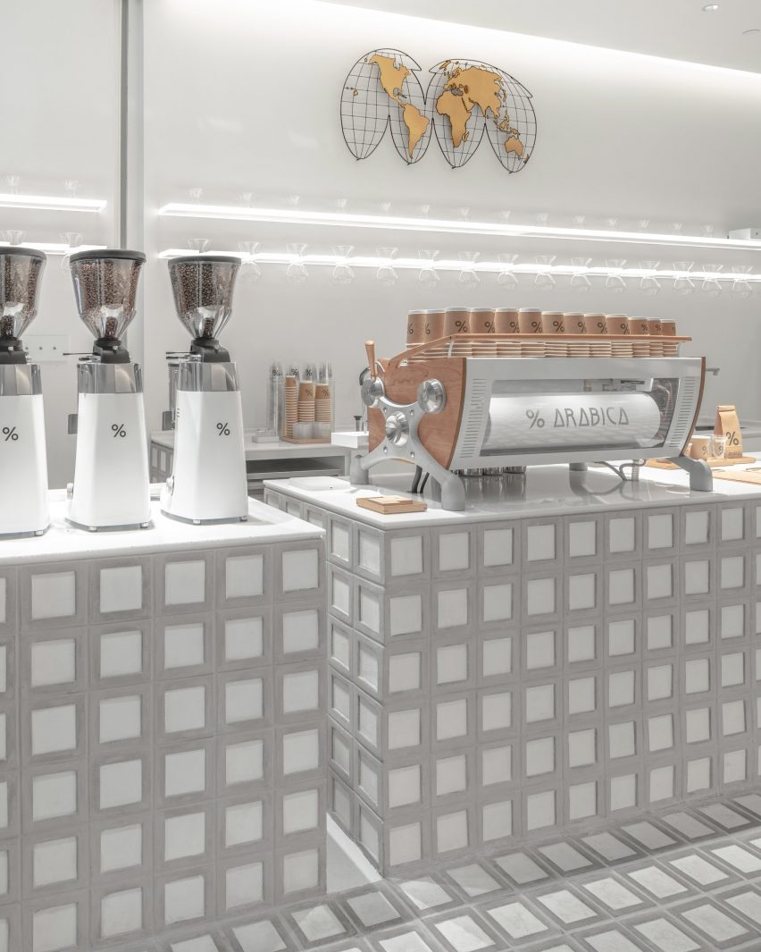 peek into % arabica in bangkok with stepped brickwork seating: project ...