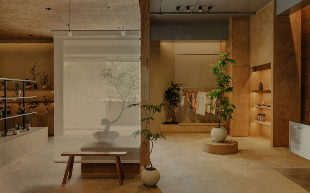 soilboy flagship store embraces natural minimalism through wabi-sabi ...