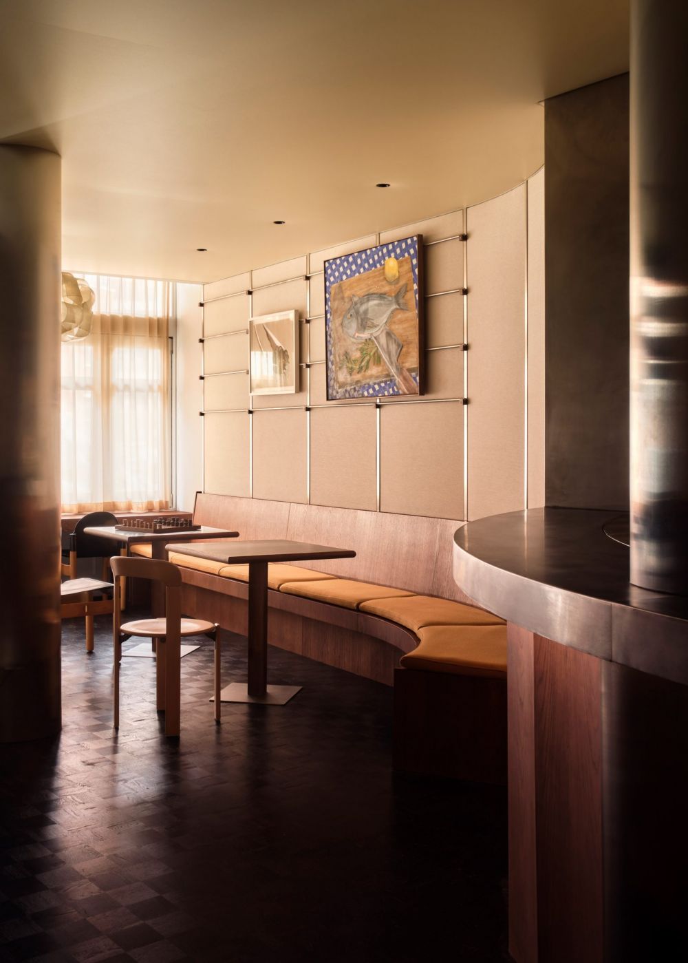 space talk bar in london celebrates the beauty of sound with sleek and ...