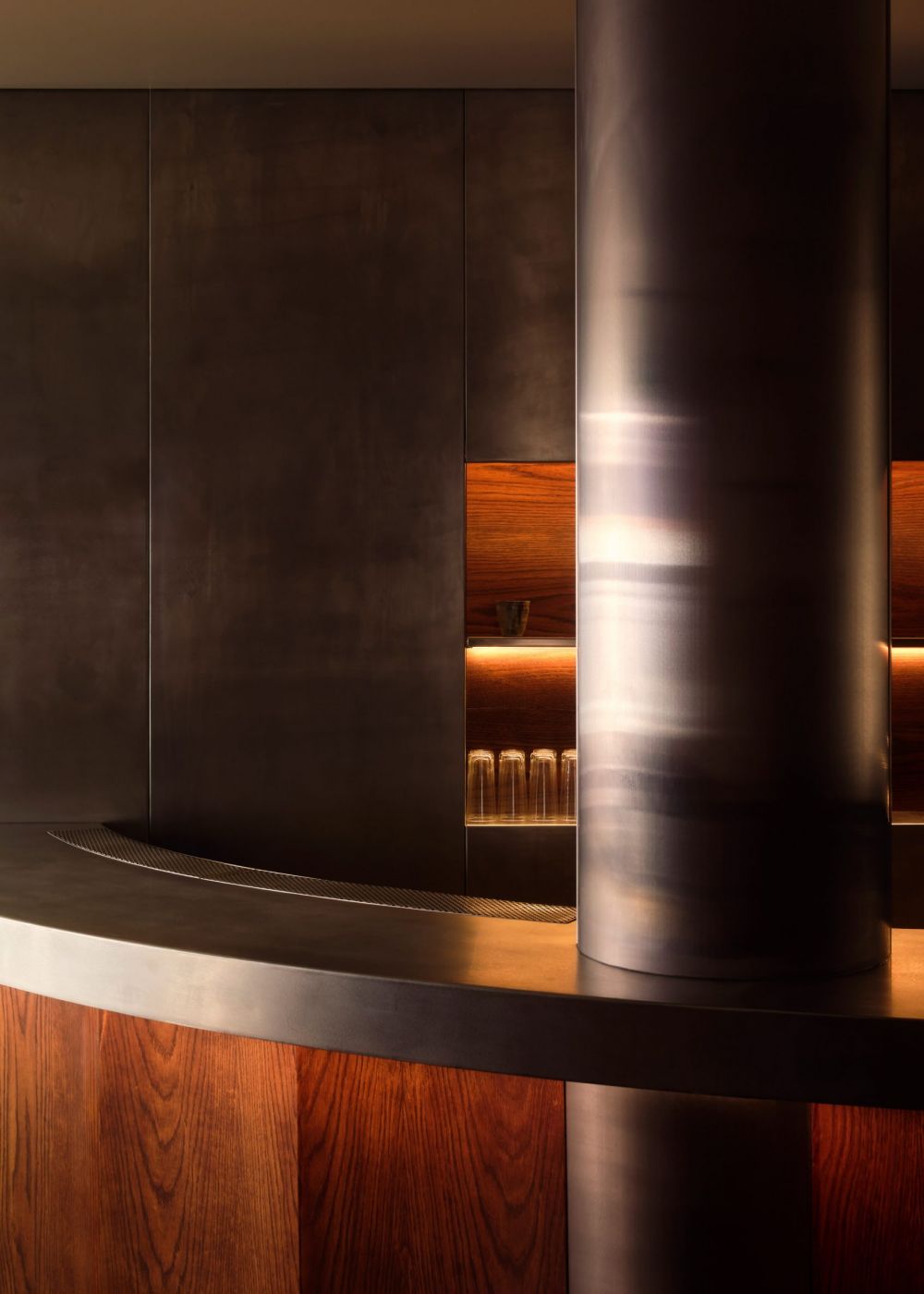 space talk bar in london celebrates the beauty of sound with sleek and ...