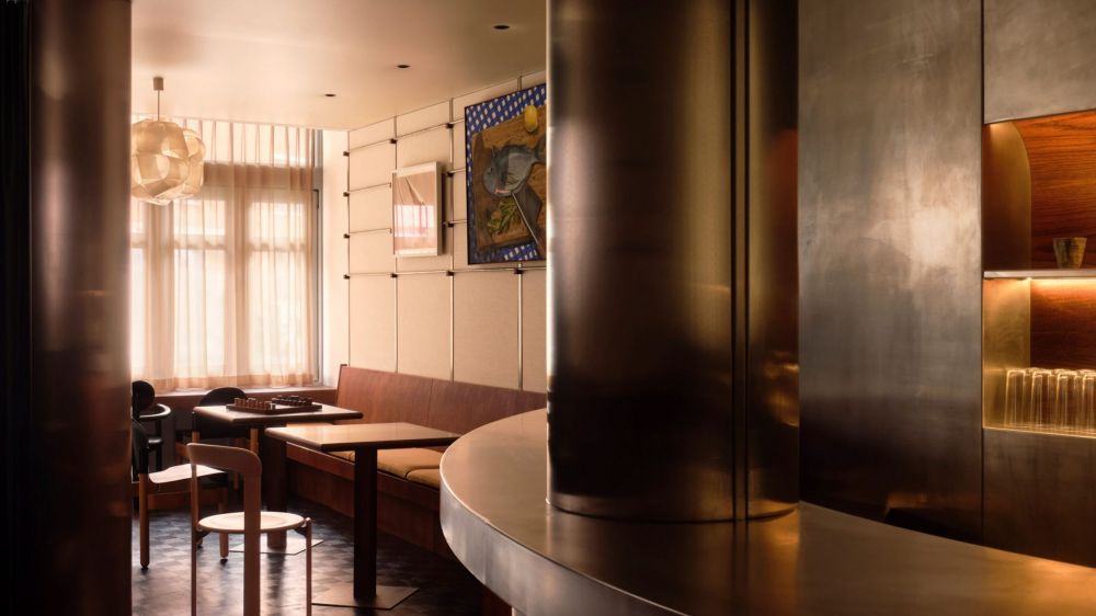 space talk bar in london celebrates the beauty of sound with sleek and ...