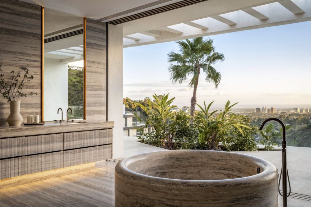 floating geometry and panoramic elegance envelop los angeles's ...
